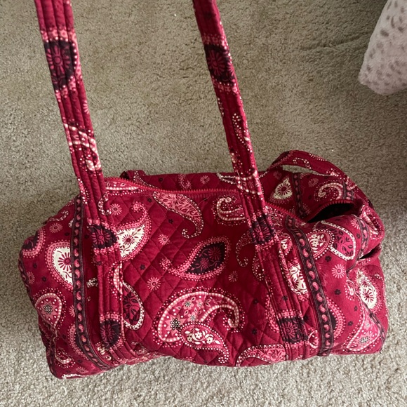 Vera Bradley | Bags | Paisley Red Quilted Tote Bag | Poshmark